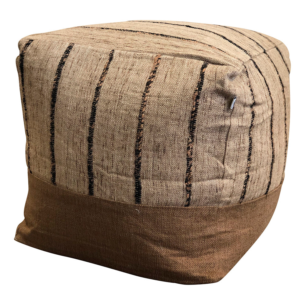 [[Small pouf : "beige tiger"///Petit pouf : "beige tiger"]] – Design Zola