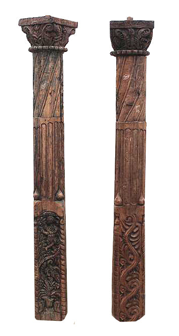 [[Old teak wood pillar///Pilier en acien bois teck]] – Design Zola