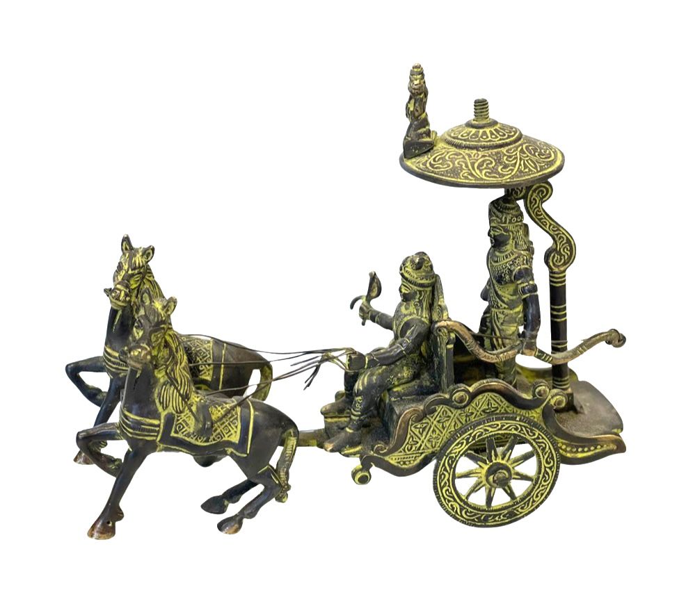 [[Brass horse charriot///Chariot de cheval en laiton]] – Design Zola