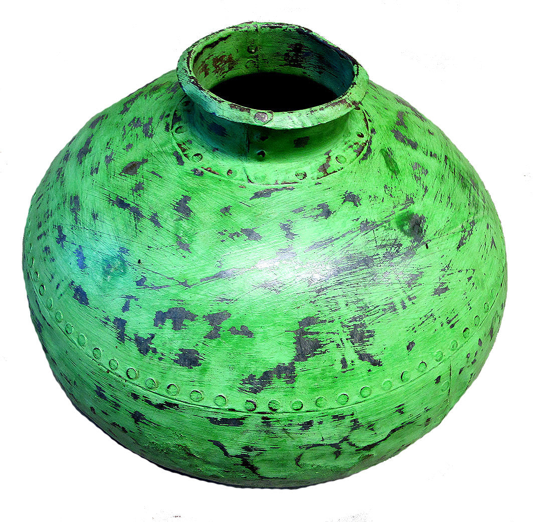 Round Metal Pot//Pot Rond en Métal – Design Zola